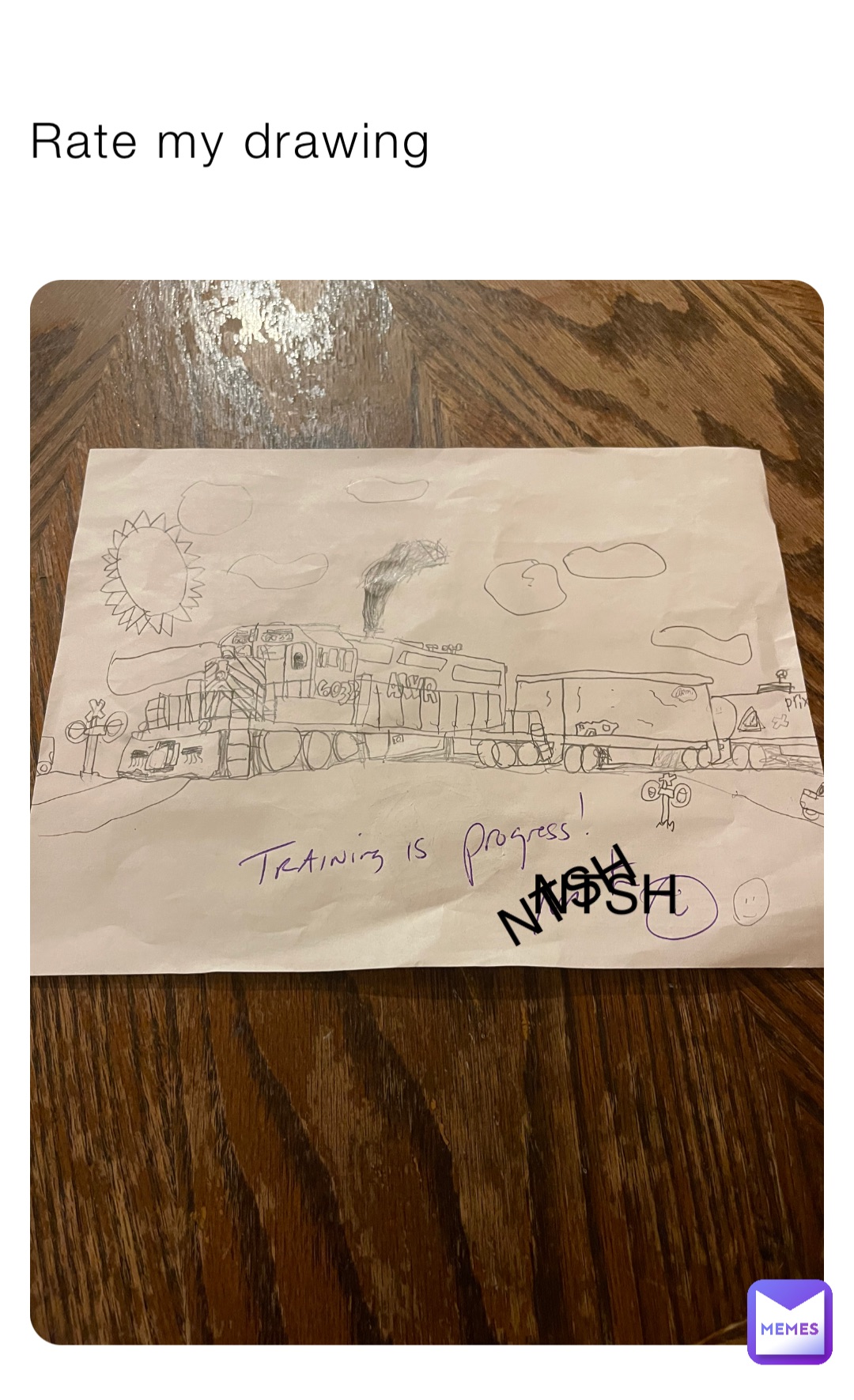 Rate my drawing NTSH NTSH | @That_Trucking_Guy | Memes