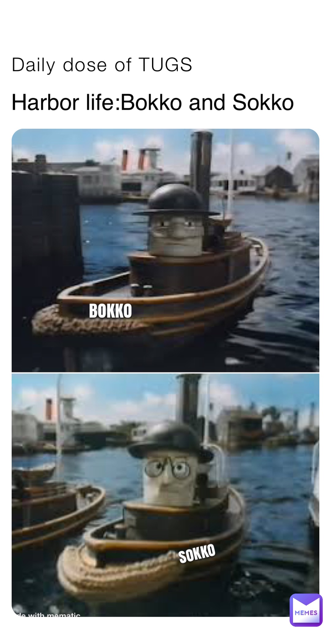 Daily dose of TUGS Harbor life:Bokko and Sokko | @That_Trucking_Guy | Memes