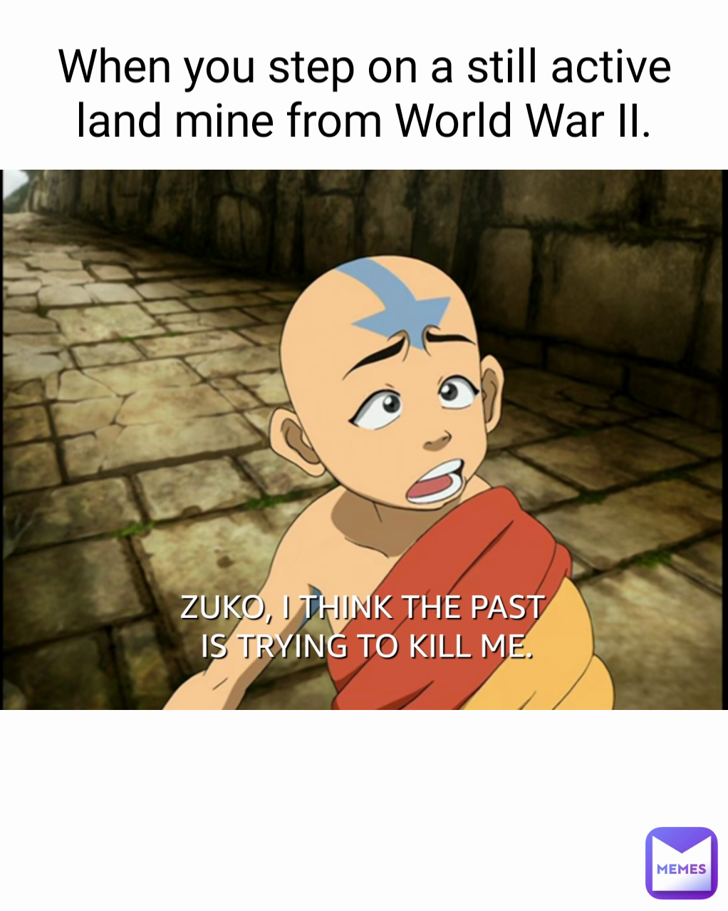 When you step on a still active land mine from World War II ...