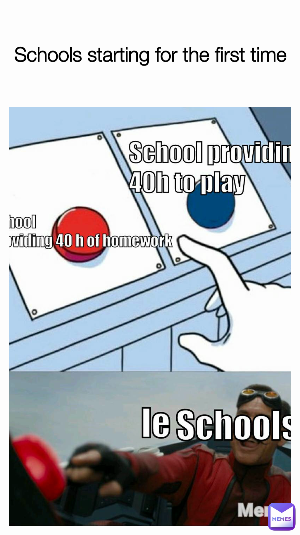 Schools starting for the first time | @Mementonic | Memes