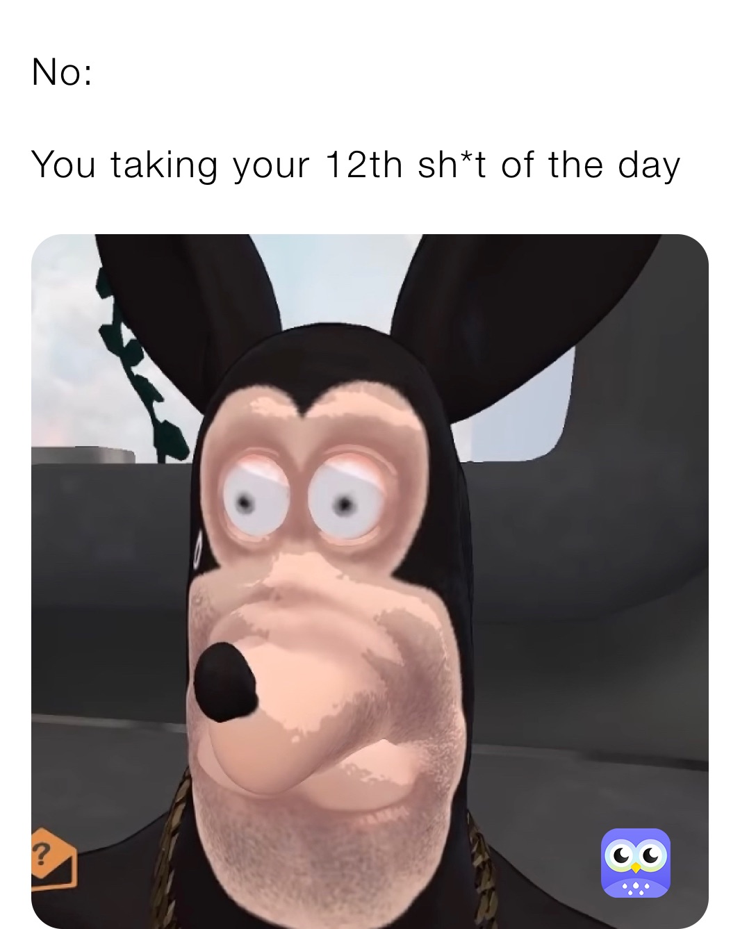 No: You taking your 12th sh*t of the day | @popsmok | Memes