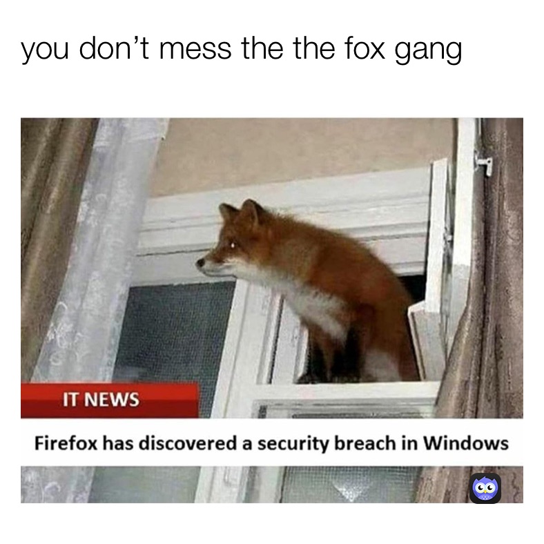 you don’t mess the the fox gang | @Foxtrot_Actual | Memes you don’t mess the the fox gang | @Foxtrot_Actual | Memes