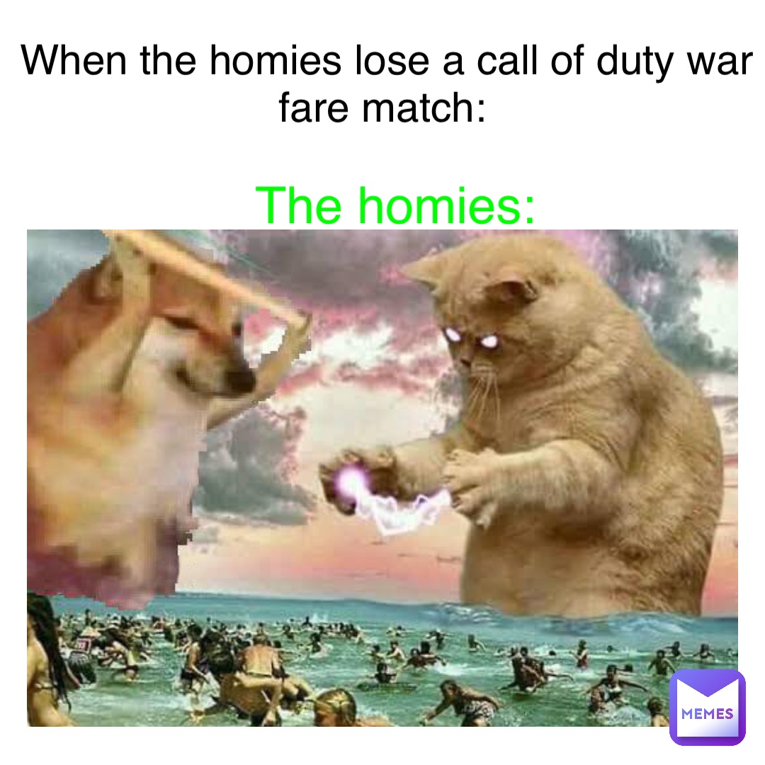 Text Here When the homies lose a call of duty war fare match: The ...