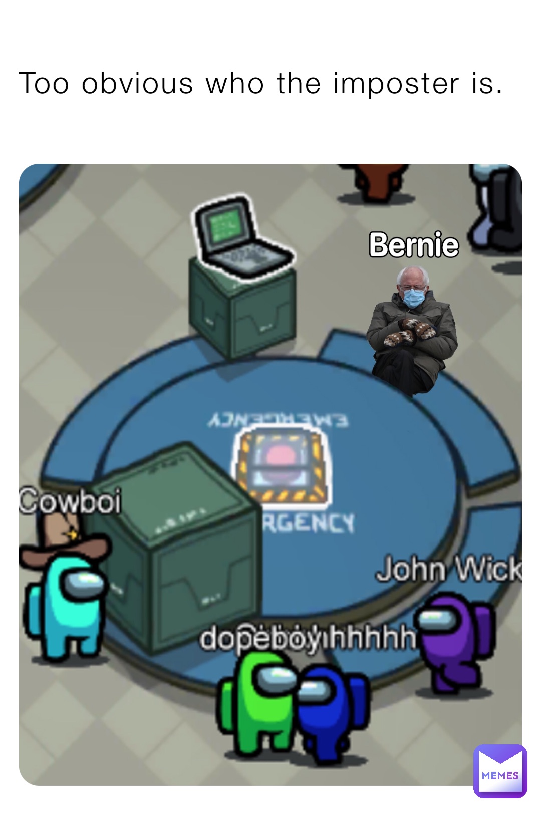 Too obvious who the imposter is. | @Jax_The_Memer | Memes