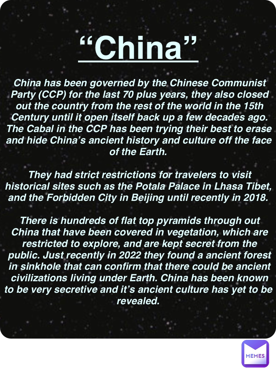 Double tap to edit “China” China has been governed by the Chinese ...