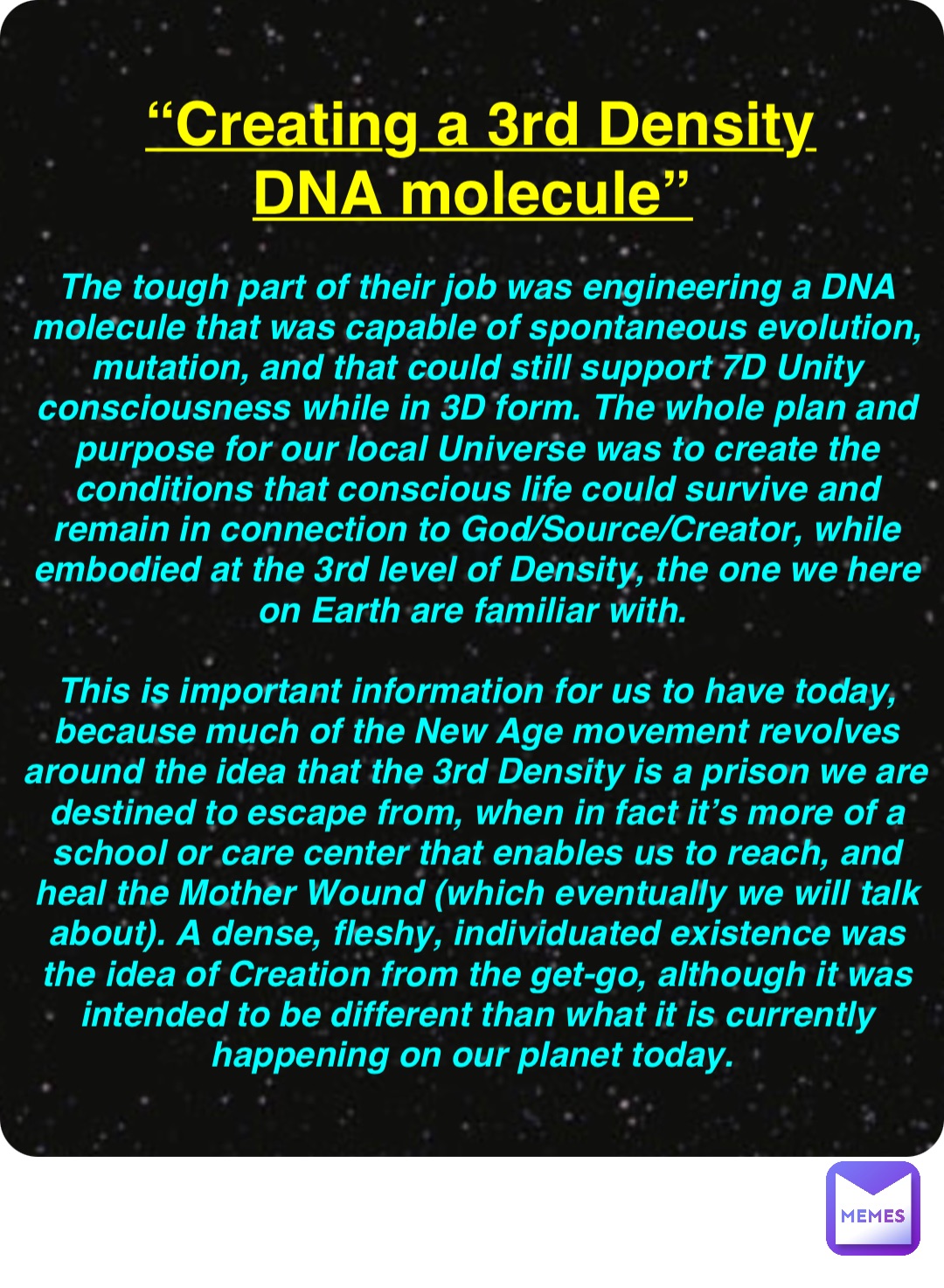 Double tap to edit “Creating a 3rd Density DNA molecule” The tough part ...