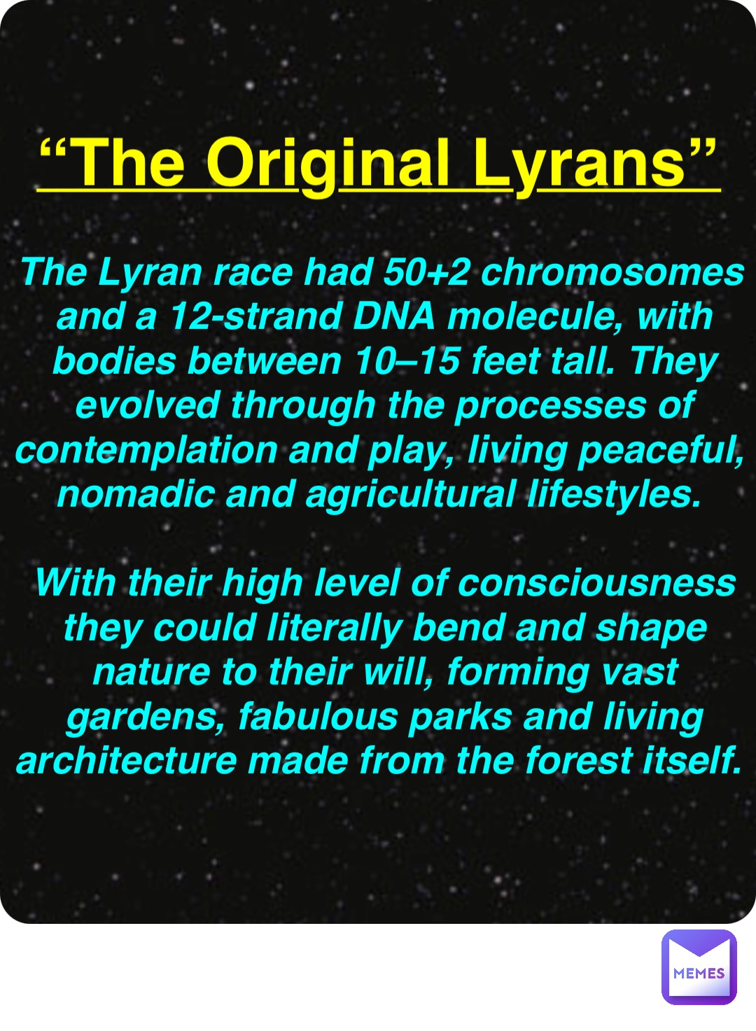 Double tap to edit “The Original Lyrans” The Lyran race had 50+2 ...