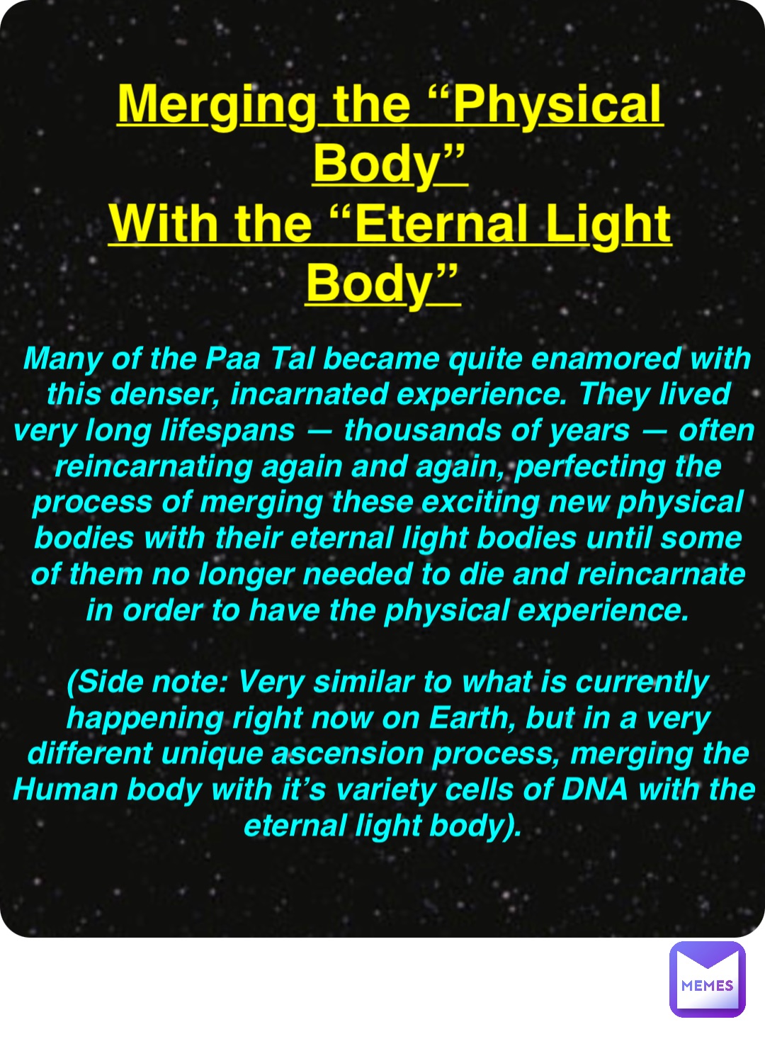 Double tap to edit Merging the “Physical Body” With the “Eternal Light ...