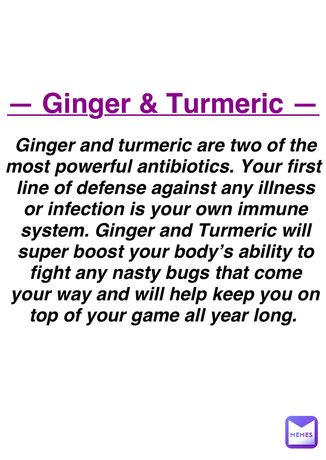 Double tap to edit — Ginger & Turmeric — Ginger and turmeric are two of ...