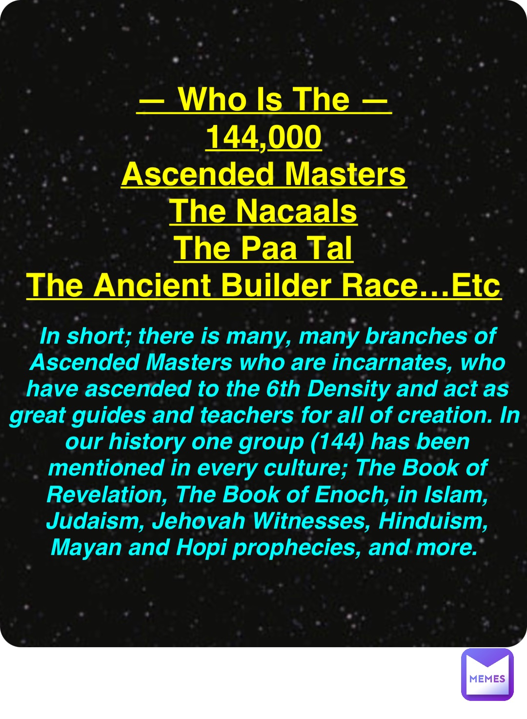 Double tap to edit — Who Is The — 144,000 Ascended Masters The Nacaals ...