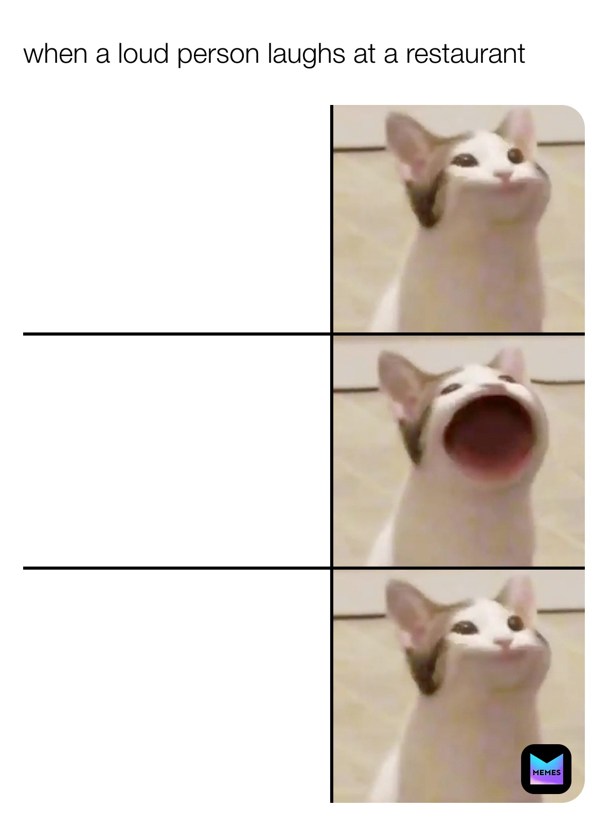 when a loud person laughs at a restaurant | @scudy | Memes