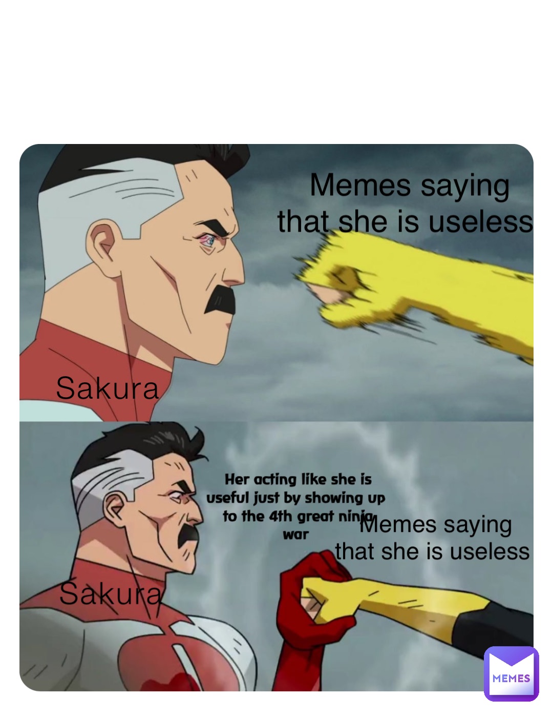 Sakura Memes Saying That She Is Useless Memes Saying That She Is