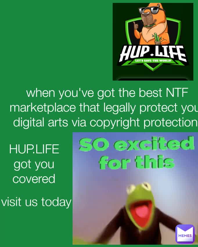 when you've got the best NTF marketplace that legally protect your ...