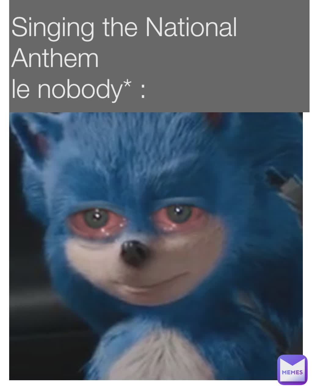 Singing the National Anthem le nobody* : | @reverseego | Memes