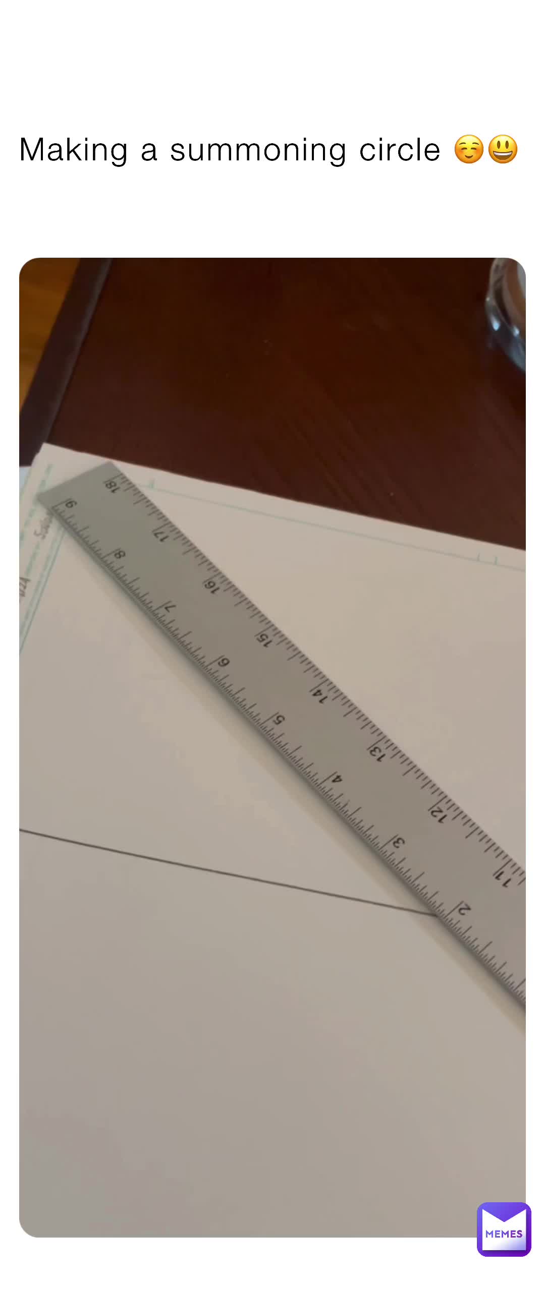 Making a summoning circle ☺️😃 | @llama_of_destruction33 | Memes