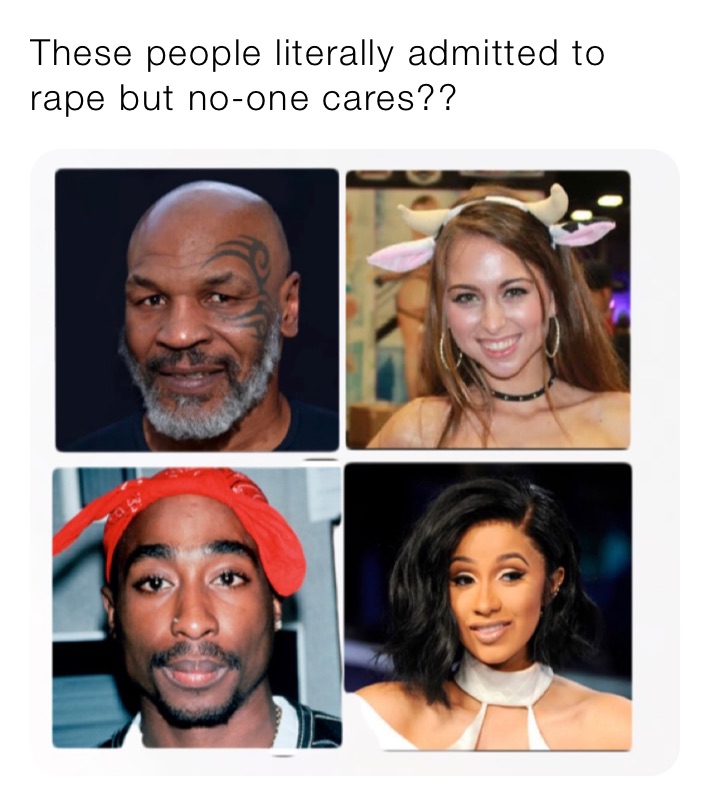 These people literally admitted to rape but no-one cares ...