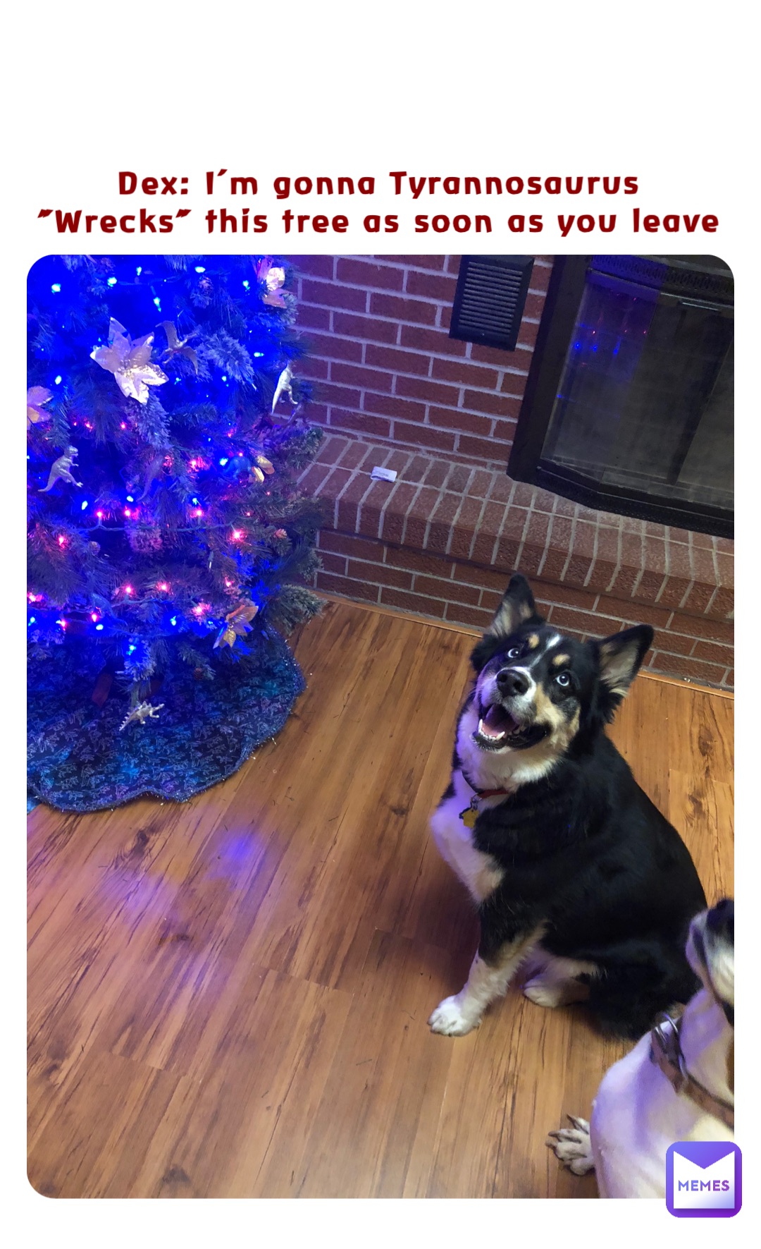 Dex: I’m gonna Tyrannosaurus ”Wrecks” this tree as soon as you leave ...