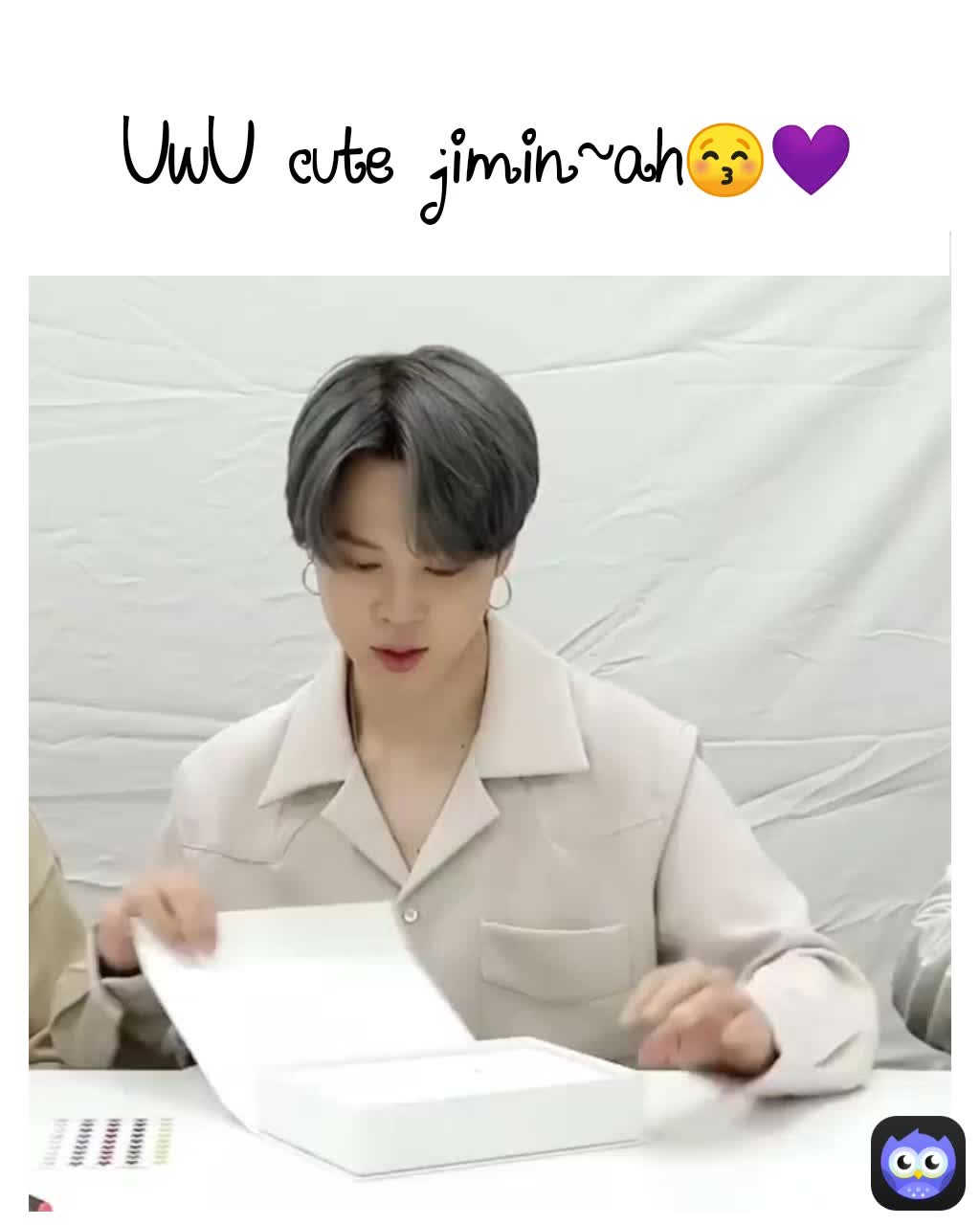 UwU cute jimin~ah😚💜 | @bts07_girl | Memes