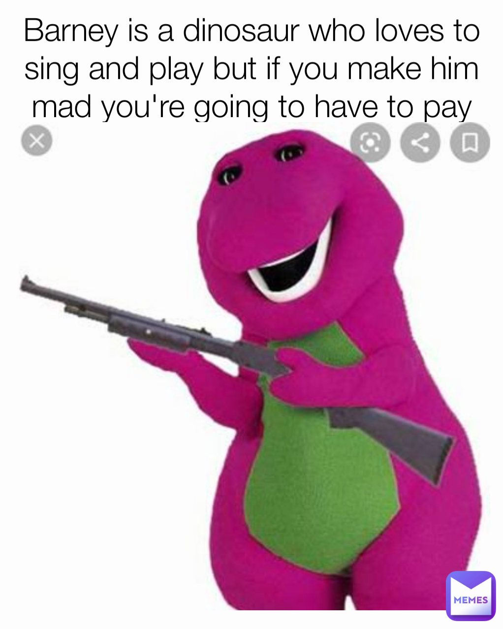 Funny Barney The Dinosaur