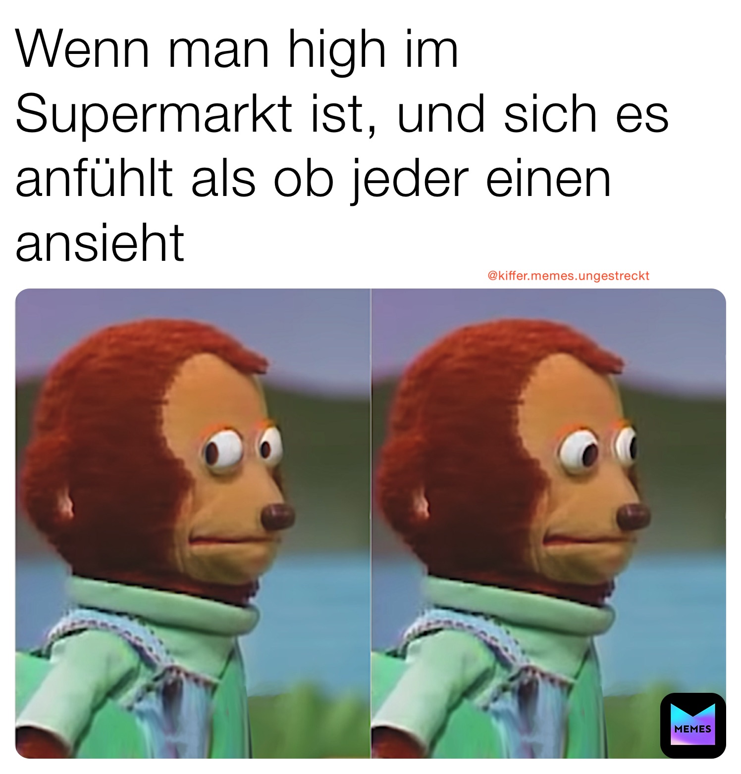 Wenn man high im Supermarkt ist, und sich es anfühlt als ob jeder einen ansieht | @kiffer.memes ...