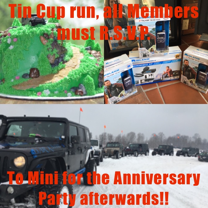 Tin Cup Run March 14th At 2:30!!! Celebrating our 1 year Anniversary ...