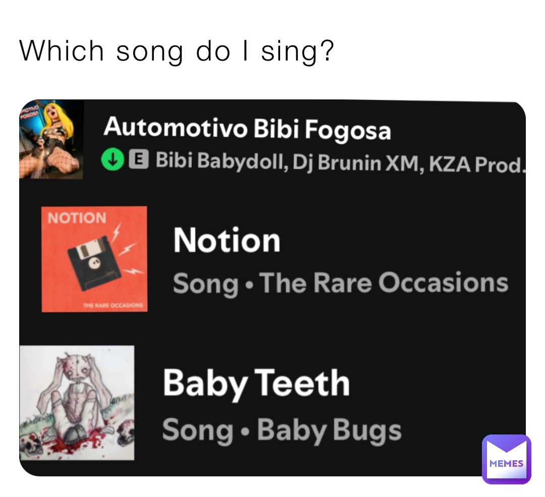 Which song do I sing? | @Commander_Godhand | Memes