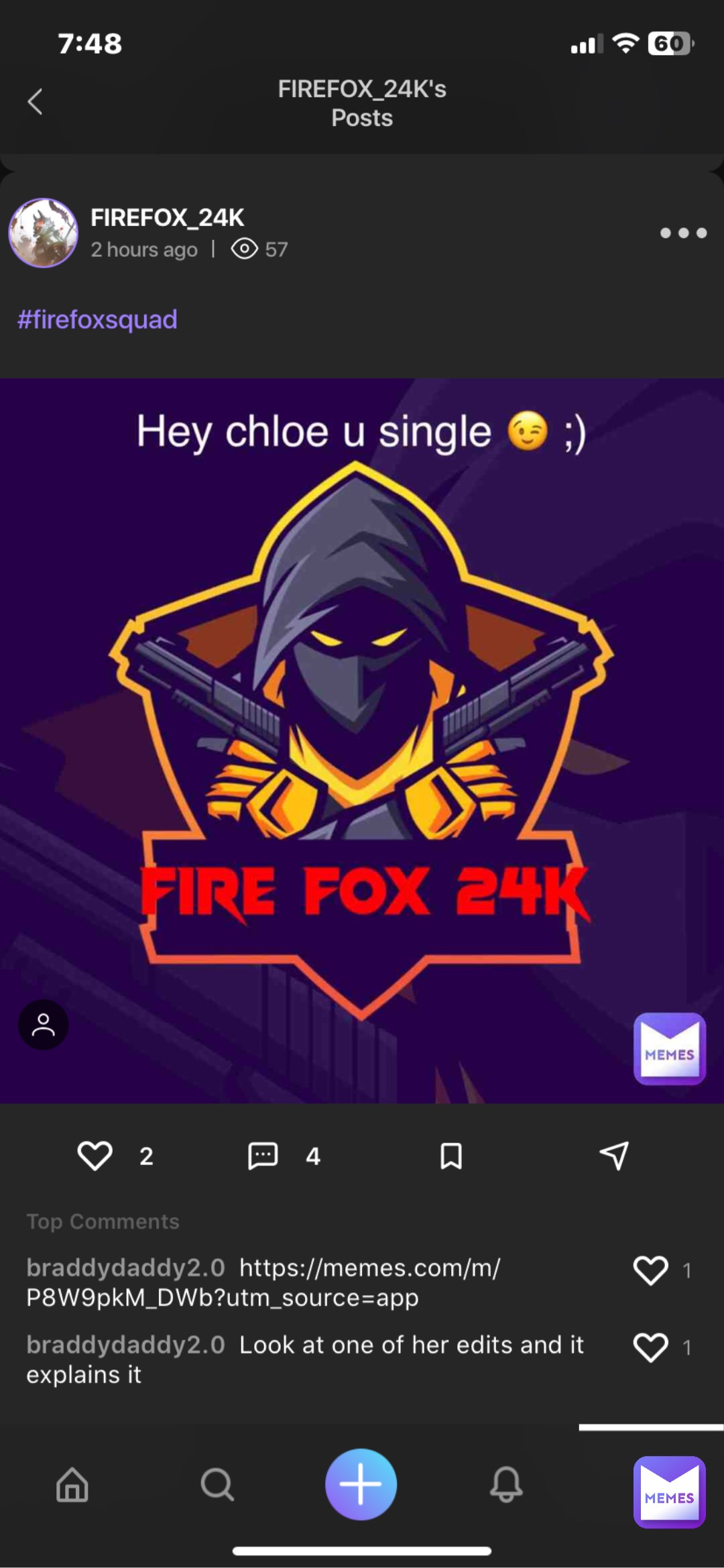 Post by @FIREFOX_24K | Memes