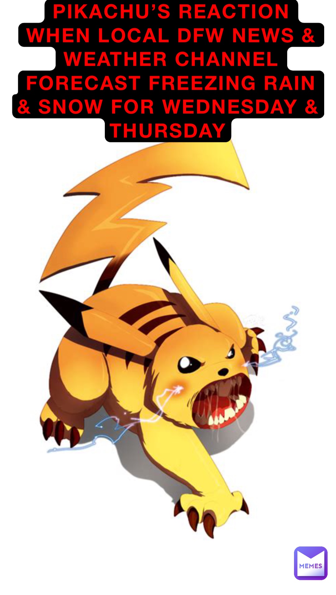 Pikachu’s reaction when local DFW news & Weather Channel forecast ...
