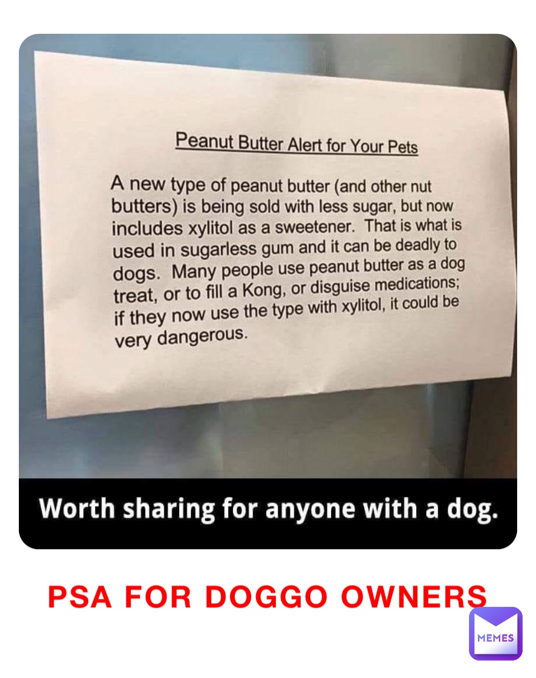 PSA FOR DOGGO OWNERS | @Comrade_John_Wick | Memes