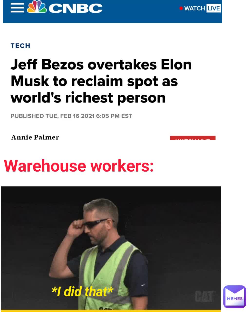 *I did that* Warehouse workers: | @Laughingcountry | Memes