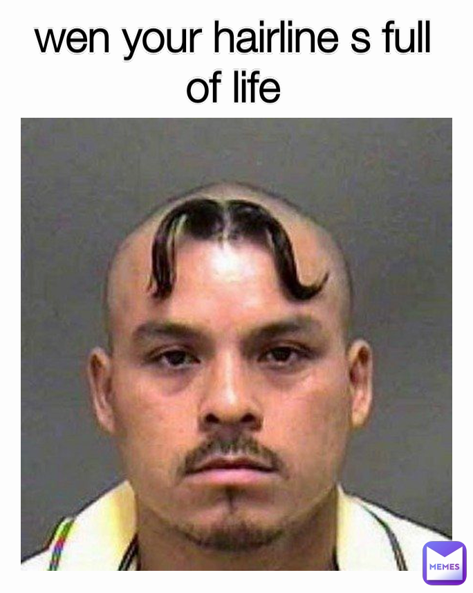 wen your hairline s full of life | @memerboy1624 | Memes