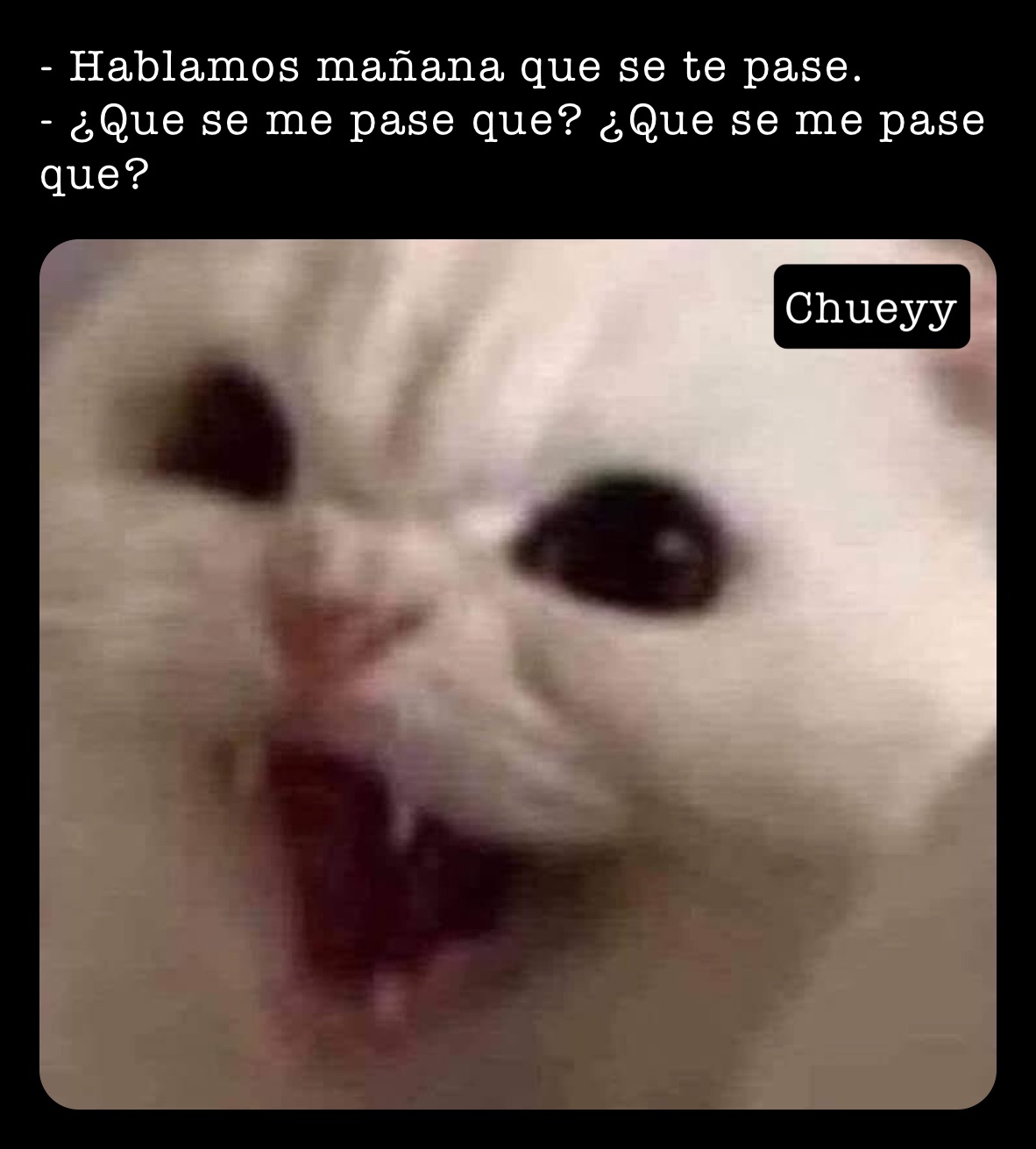 - Hablamos mañana que se te pase. - ¿Que se me pase que? ¿Que se me ...
