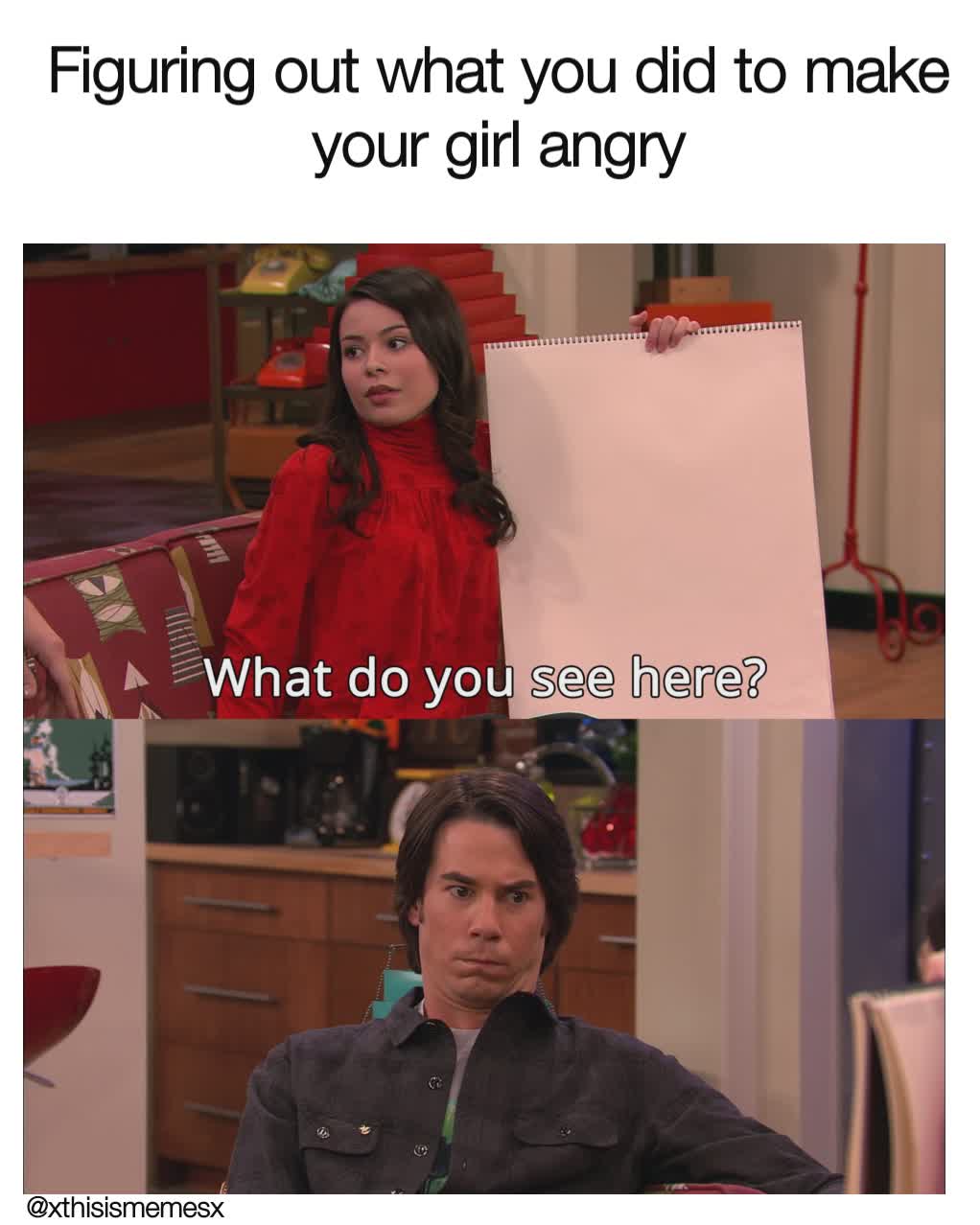 Figuring out what you did to make your girl angry @xthisismemesx ...