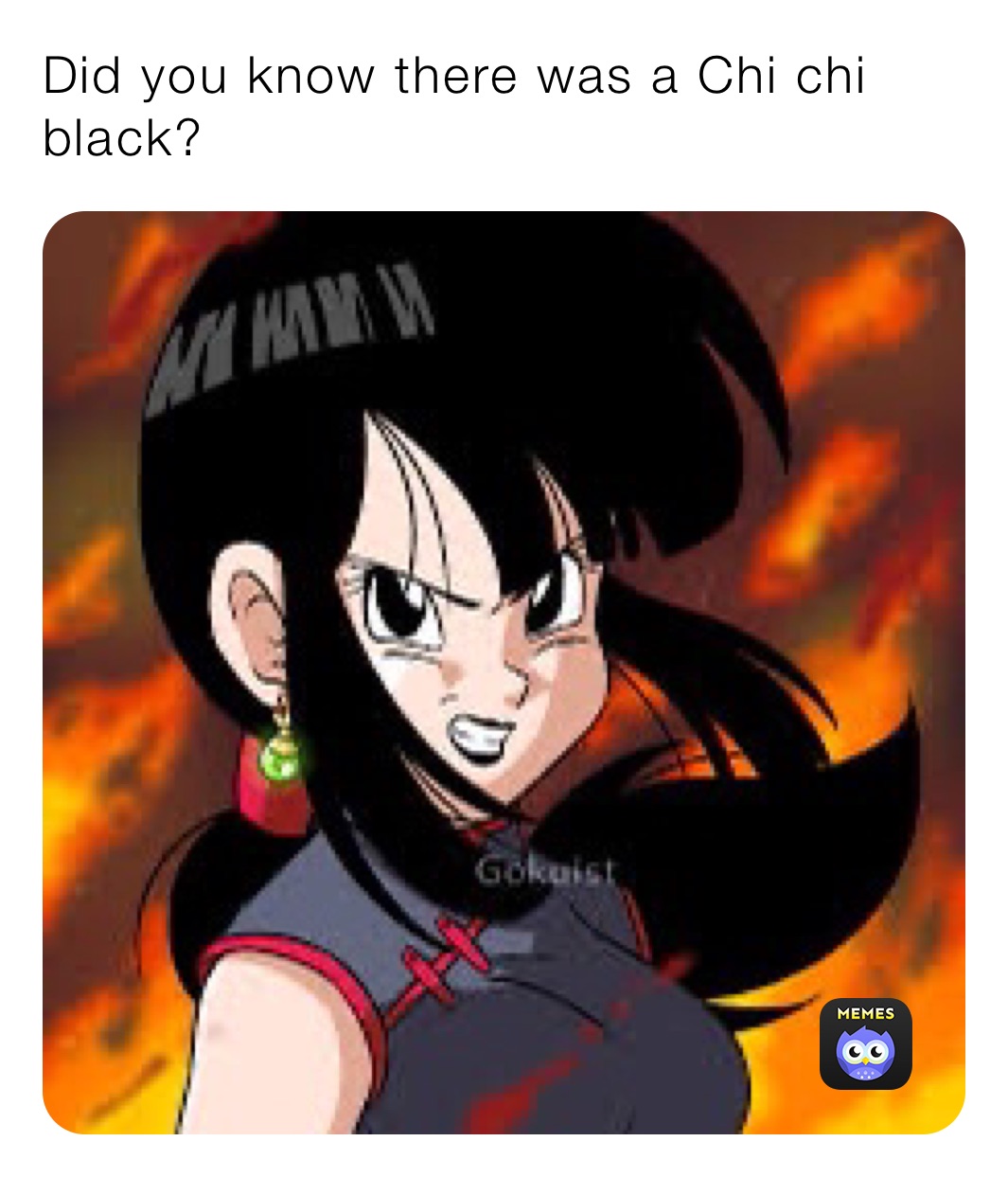 Did you know there was a Chi chi black? | @cursed_jinxx | Memes