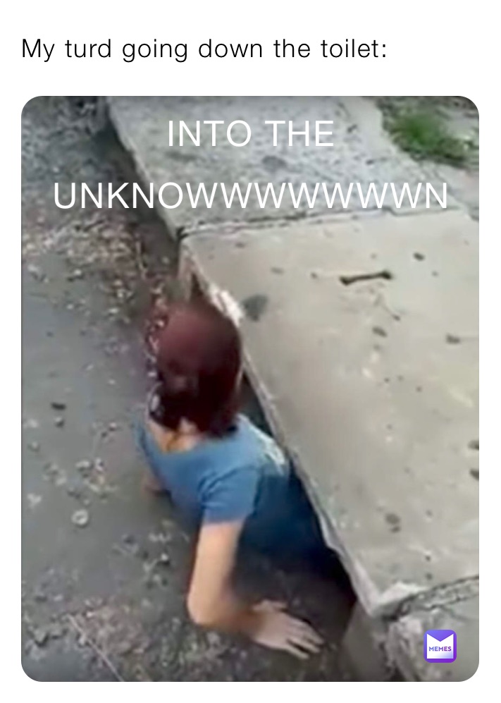 My turd going down the toilet: | @Pianoboy07 | Memes