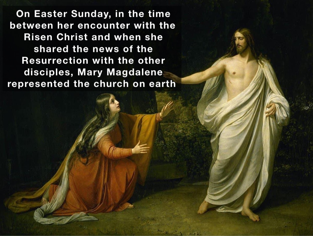 On Easter Sunday, in the time between her encounter with the Risen ...