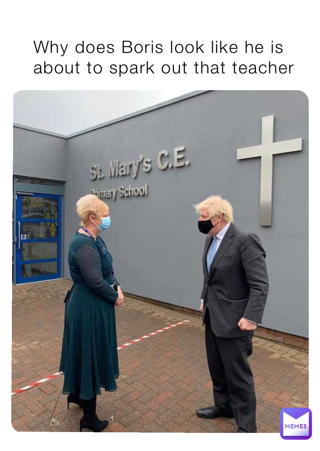 Why does Boris look like he is about to spark out that teacher ...