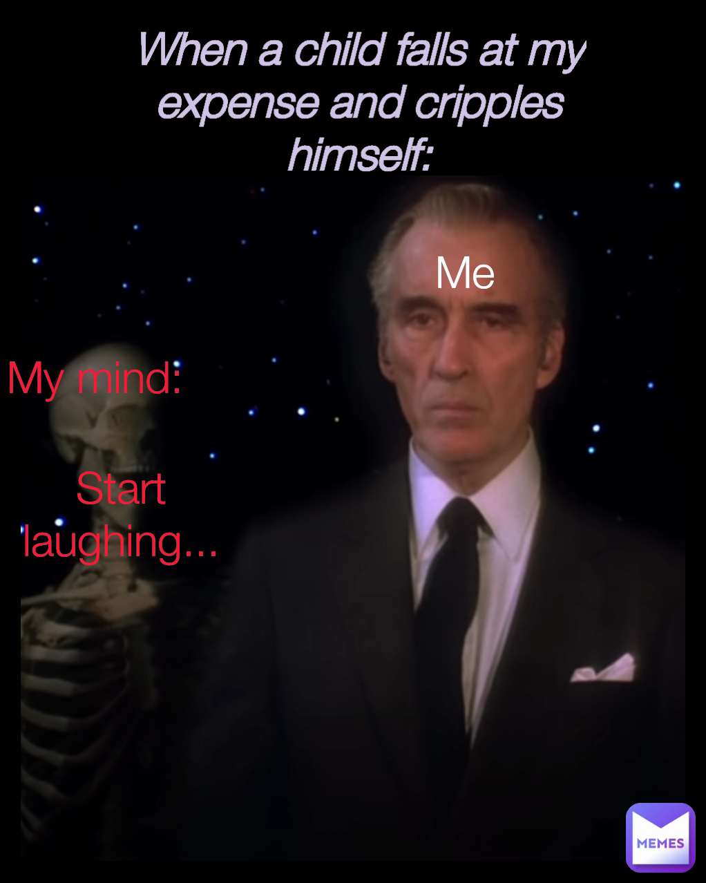 Me My mind: Start laughing... When a child falls at my expense and ...