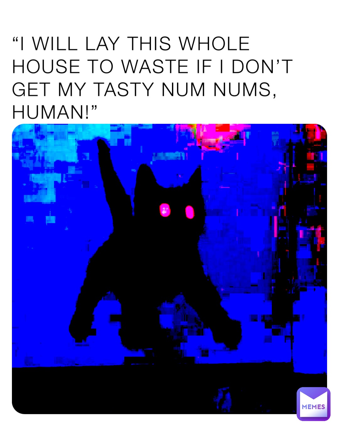 “I WILL LAY THIS WHOLE HOUSE TO WASTE IF I DON’T GET MY TASTY NUM NUMS, HUMAN!” | @master_of ...