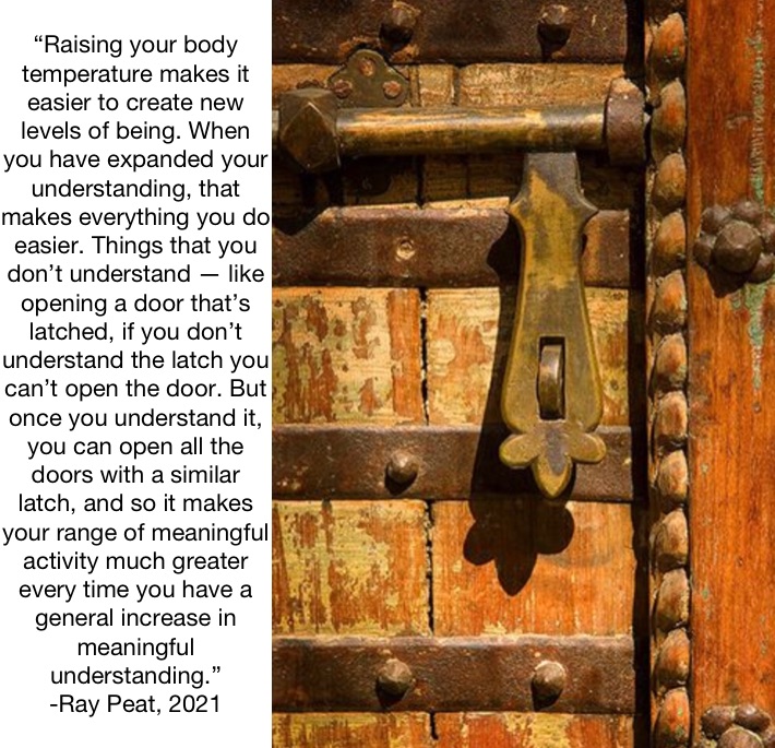 “Raising your body temperature makes it easier to create new levels of ...