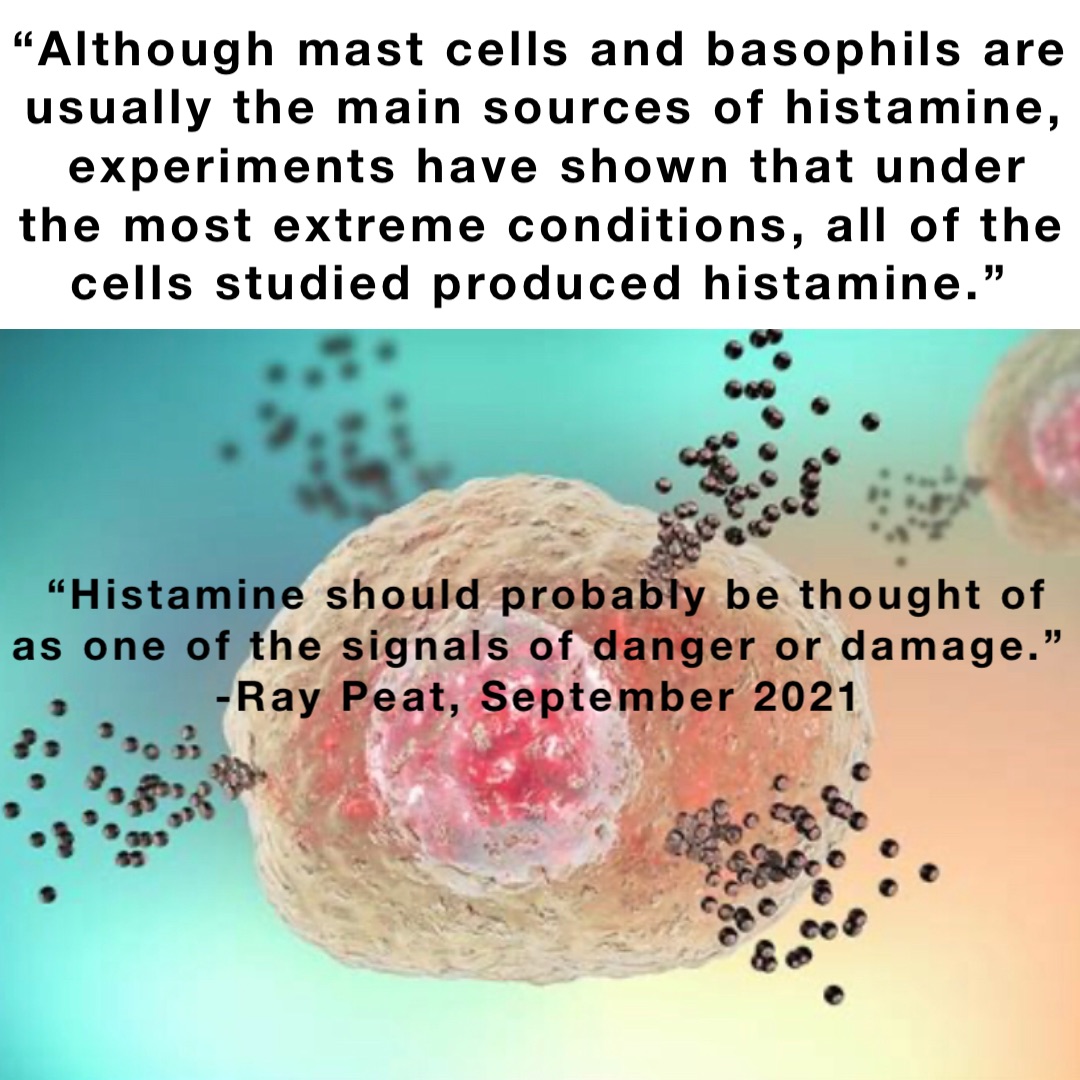 “Although mast cells and basophils are usually the main sources of ...