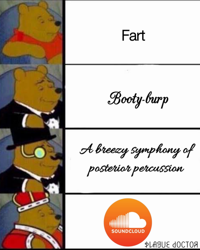 Booty-burp A breezy symphony of posterior percussion ꉣ꒒ꋬꍌ꒤ꏂ ꒯ꄲꉔ꓄ꄲꋪ Fart ...