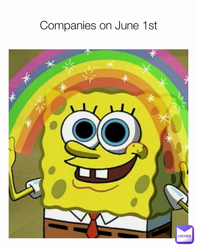 Spongebob Rainbow Meme Nobody Cares