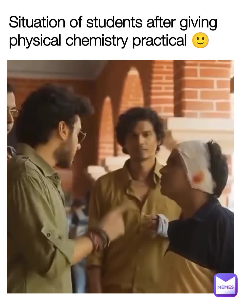 Situation of students after giving physical chemistry practical 🙂 ...