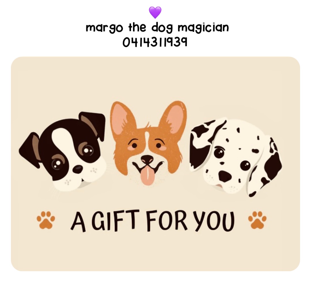 💜 Margo The Dog Magician 0414311939 | @7ysdjt72gx | Memes