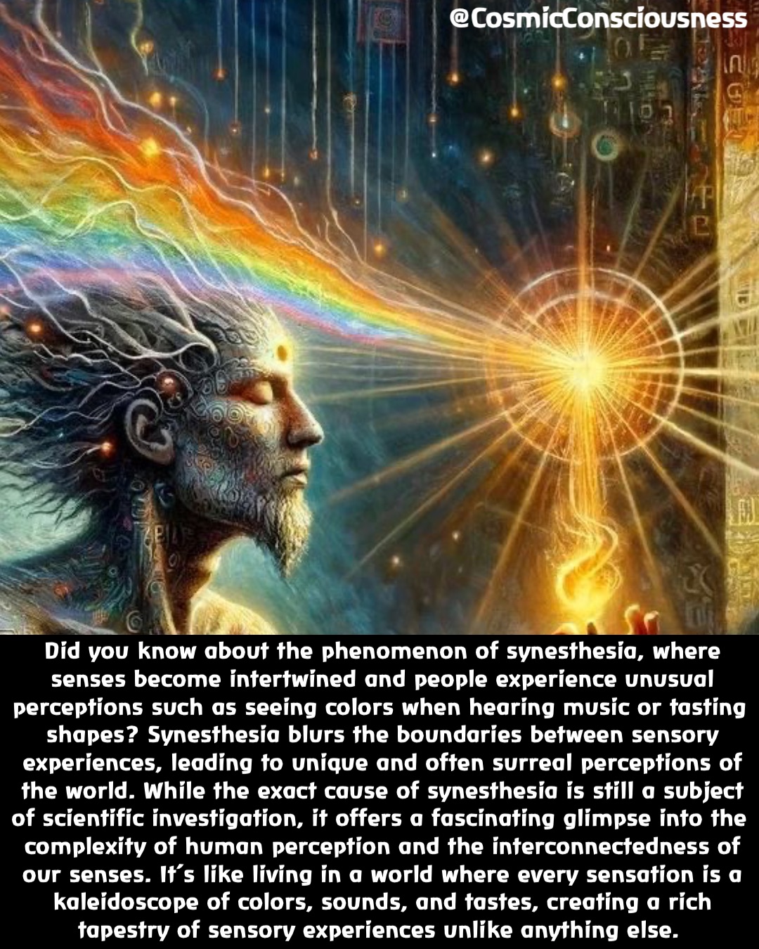 Did you know about the phenomenon of synesthesia, where senses become intertwined and people ...