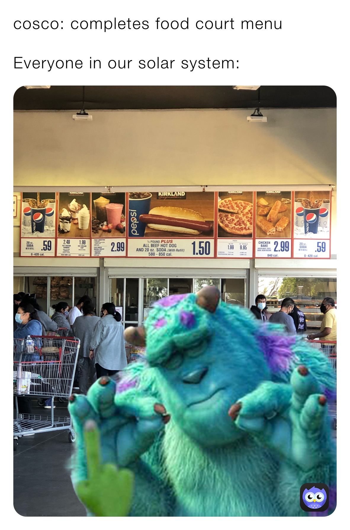 cosco: completes food court menu Everyone in our solar system ...