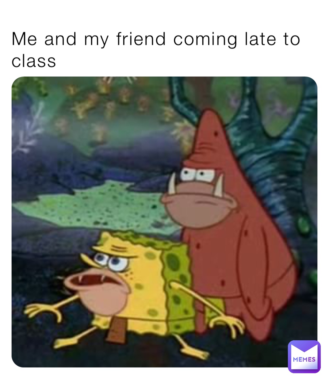 Spongebob And Patrick In Class Meme