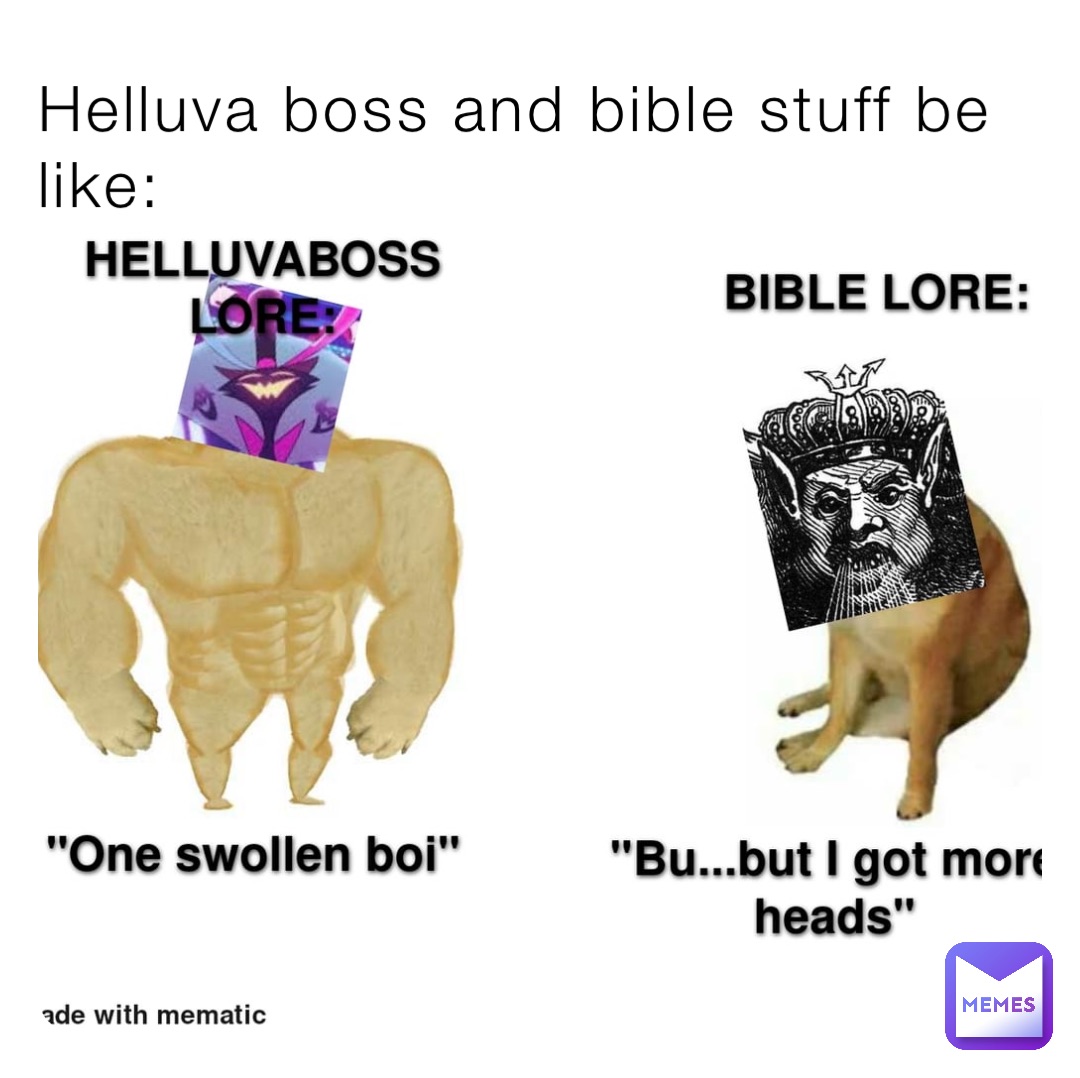 Helluva boss and bible stuff be like: | @frisk_the_human | Memes