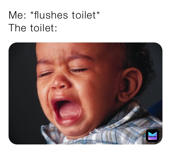 Me: *flushes toilet* The toilet: | @Toilet_King | Memes
